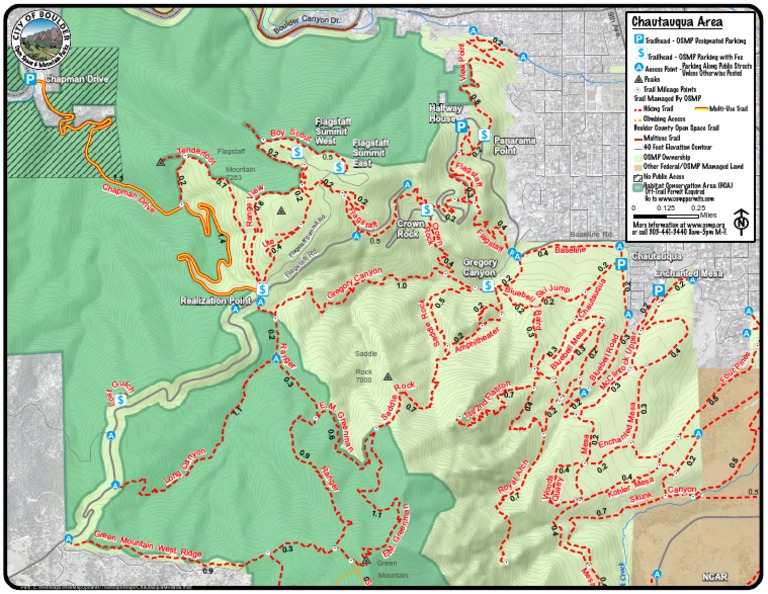 Chautauqua Trail Map Overview | PDF