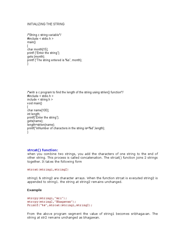 Writr a c Program to Find the Length of the String Using Strlen ...