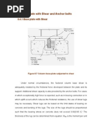 Holding Down Bolts Design | PDF | Stress (Mechanics) | Concrete