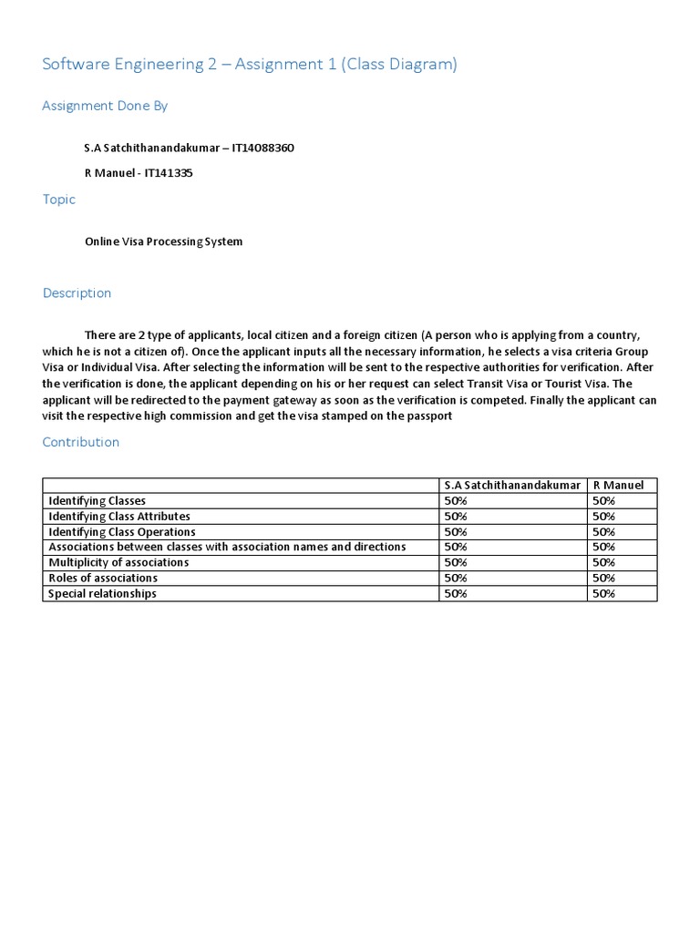 Software Engineering 2 Assignment | PDF
