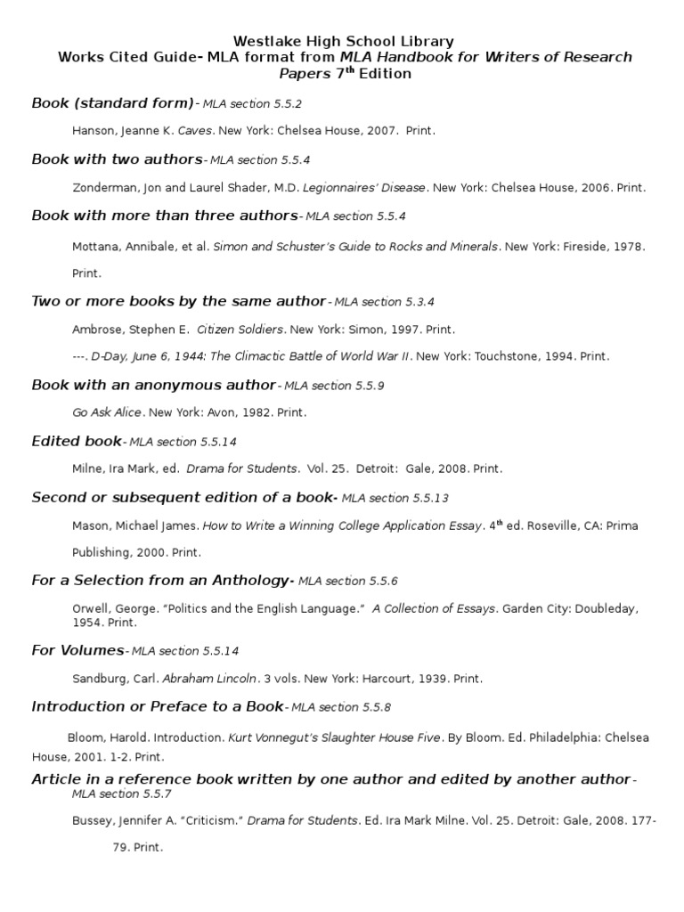 MLA Citation Guide for Research Papers | PDF | Publishing | Newspaper ...