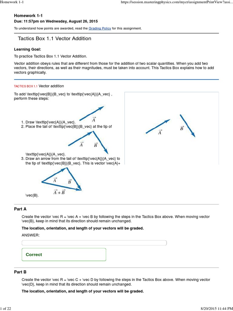 Homework 1 1 | PDF | Significant Figures | Euclidean Vector