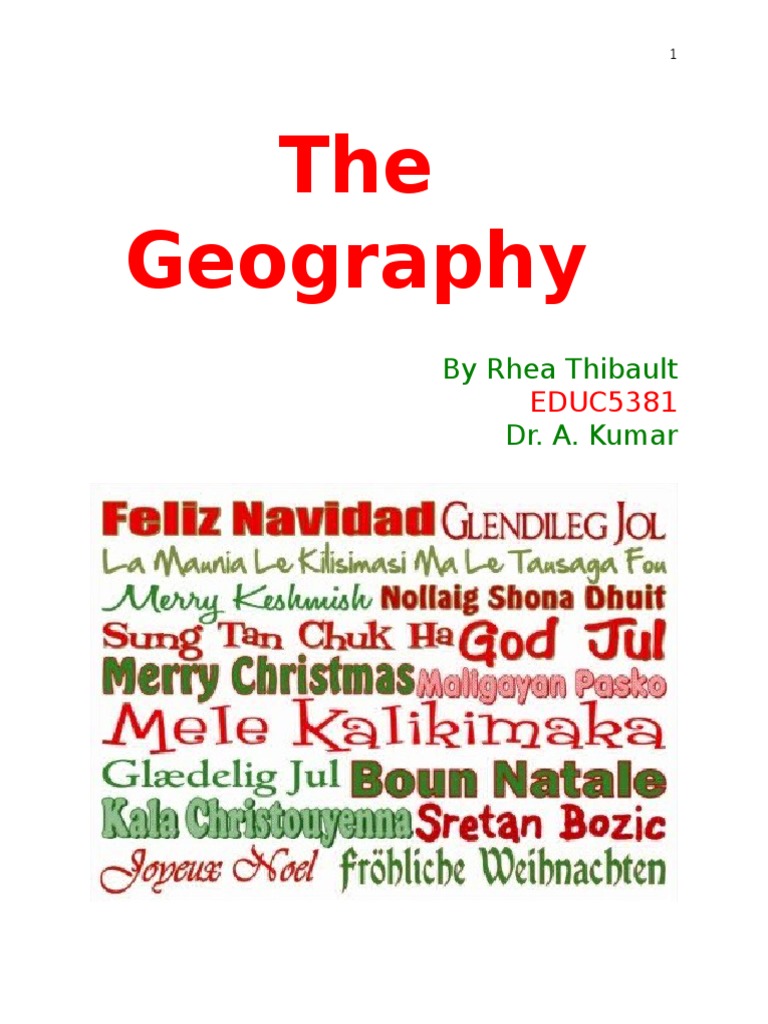 Geography of Christmas | PDF | Santa Claus | Christmas Carols