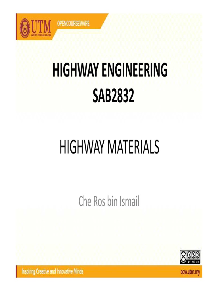 Highway Materials | PDF | Asphalt | Road Surface