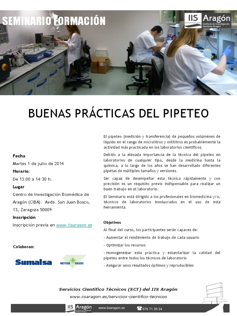 Buenas Prácticas de Pipeteo en Laboratorio | PDF | Laboratorios | Volumen