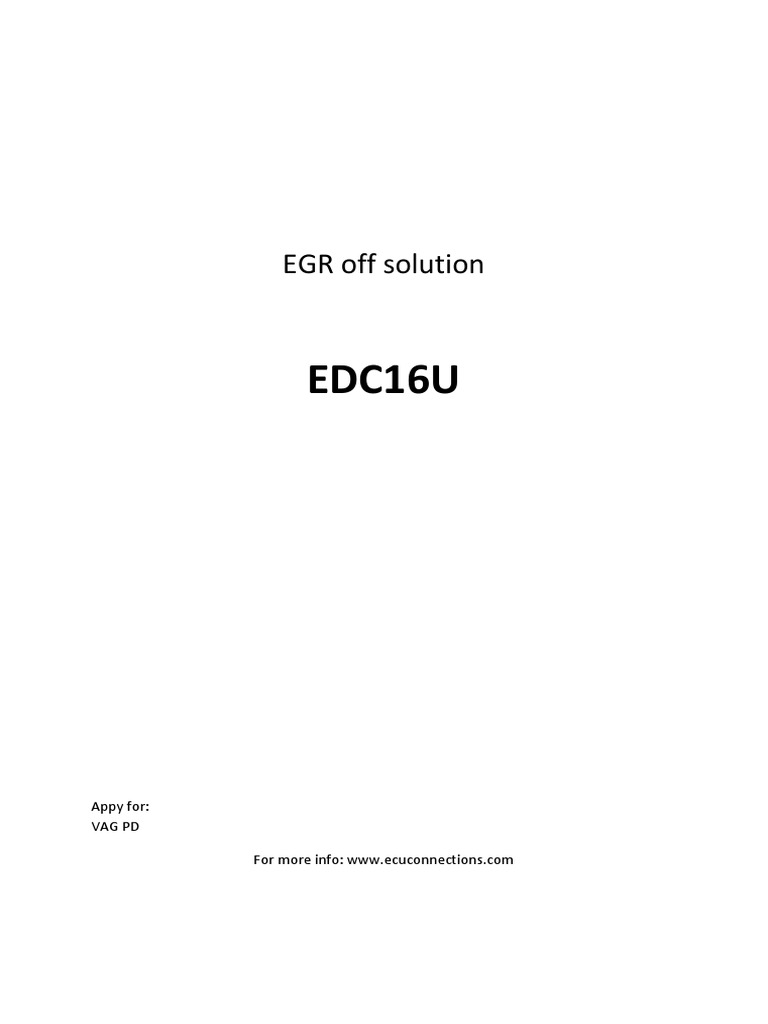 EDC16U | PDF | Technology & Engineering
