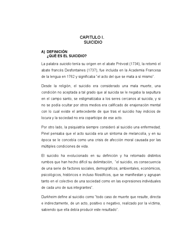 SUICIDIO | PDF | Suicidio | Adolescencia