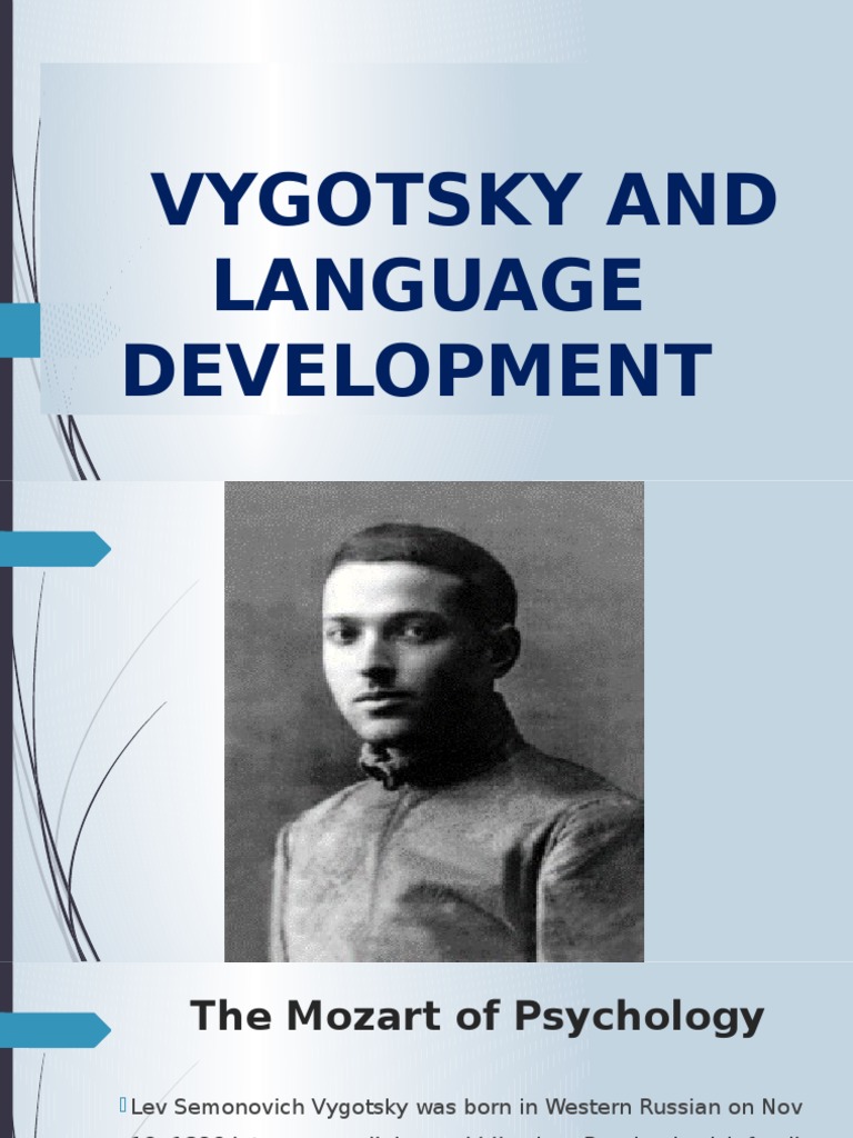 Vygotsky and language development | Language Development | Thought