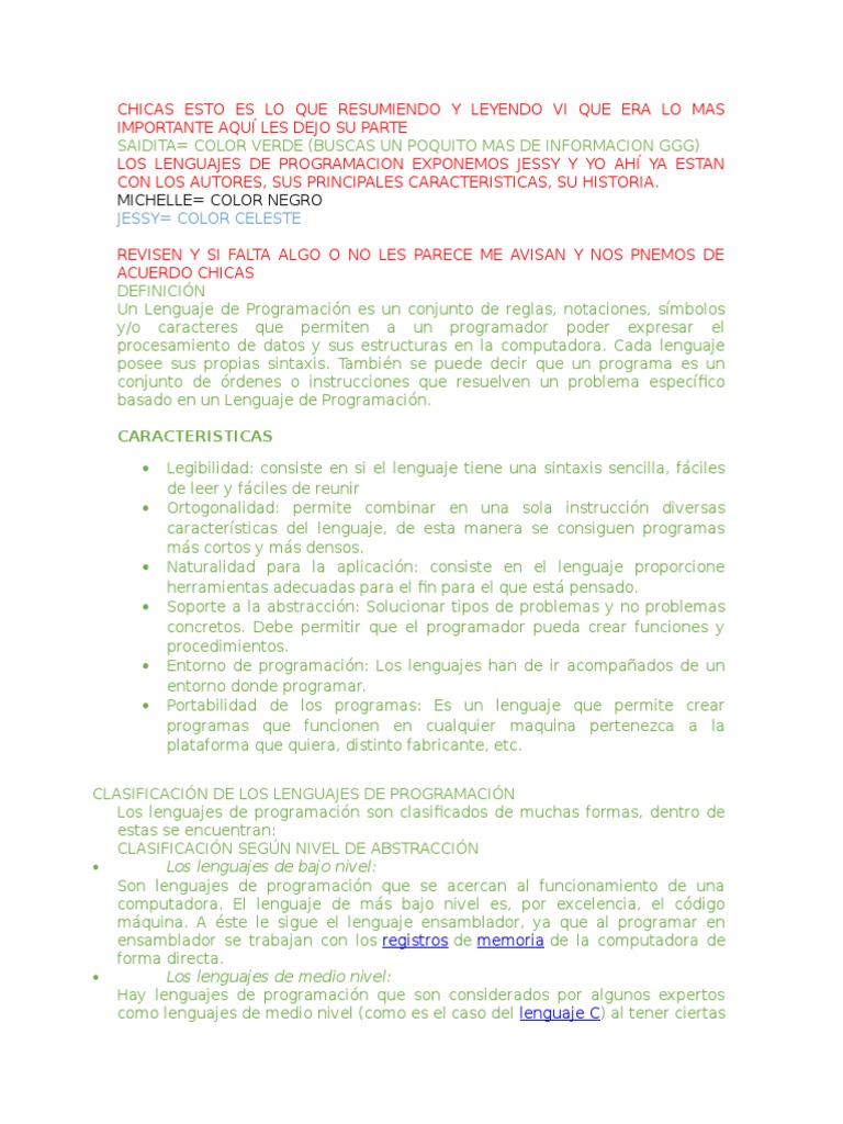 Lenguajes de Programacion | PDF | Páginas del servidor activo ...