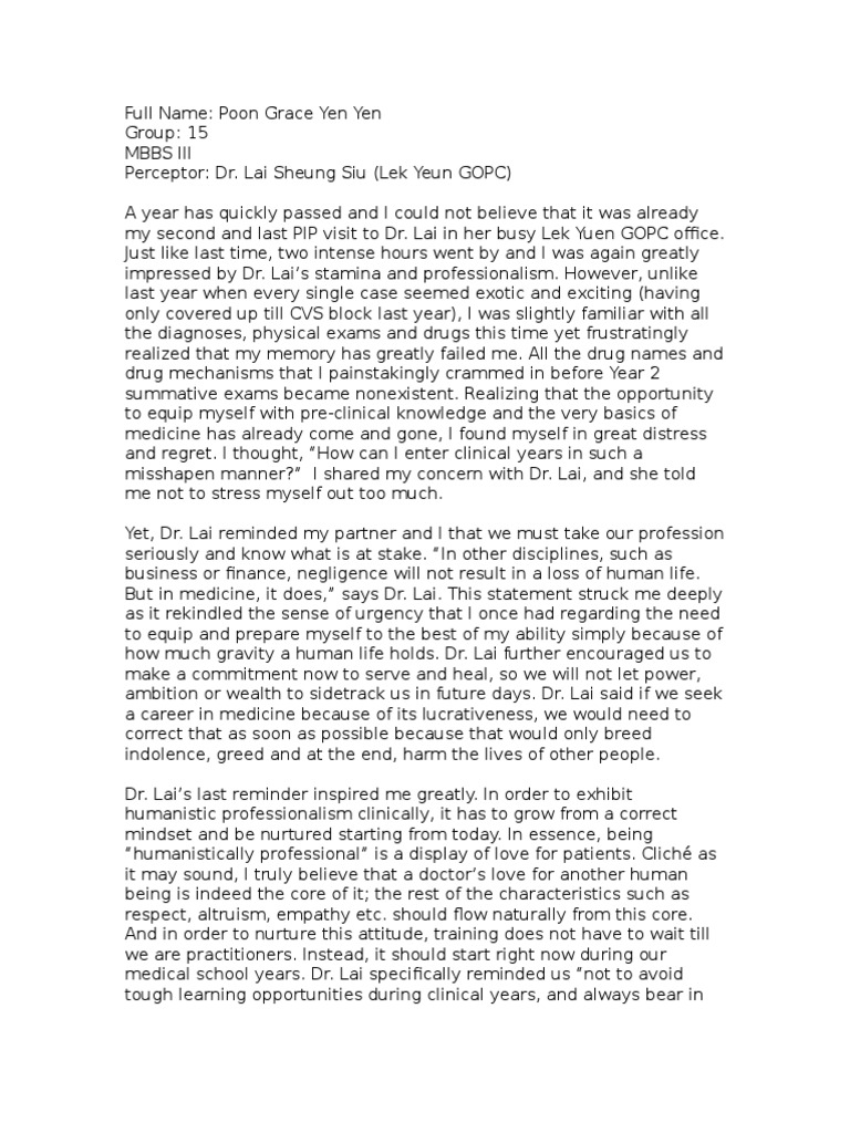 Poon Grace Yen Yen Gp15 | PDF | Behavioural Sciences | Wellness