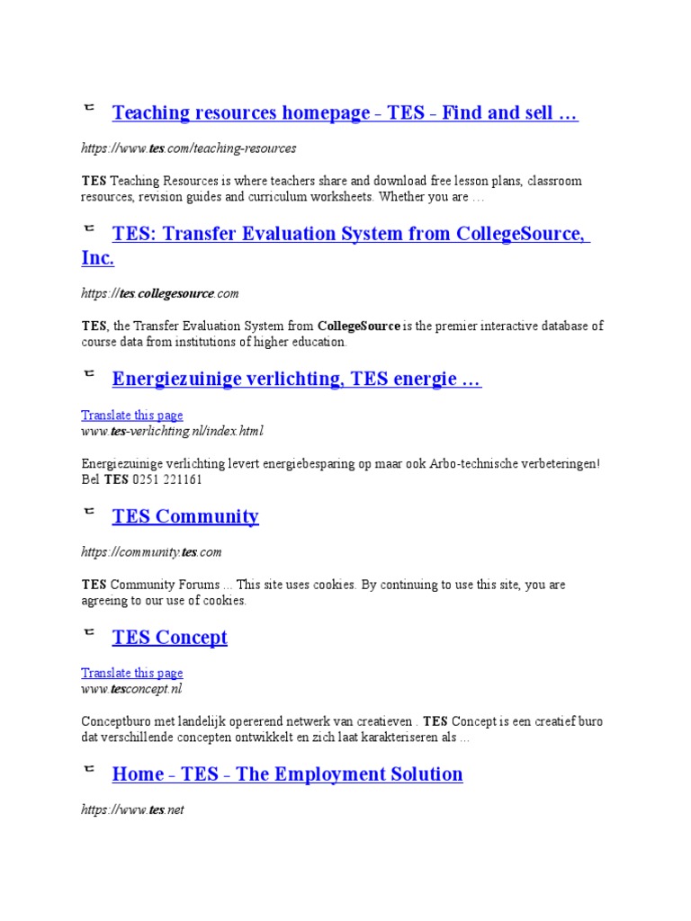 Teaching Resources Homepage - TES - Find and Sell : Translate This Page ...