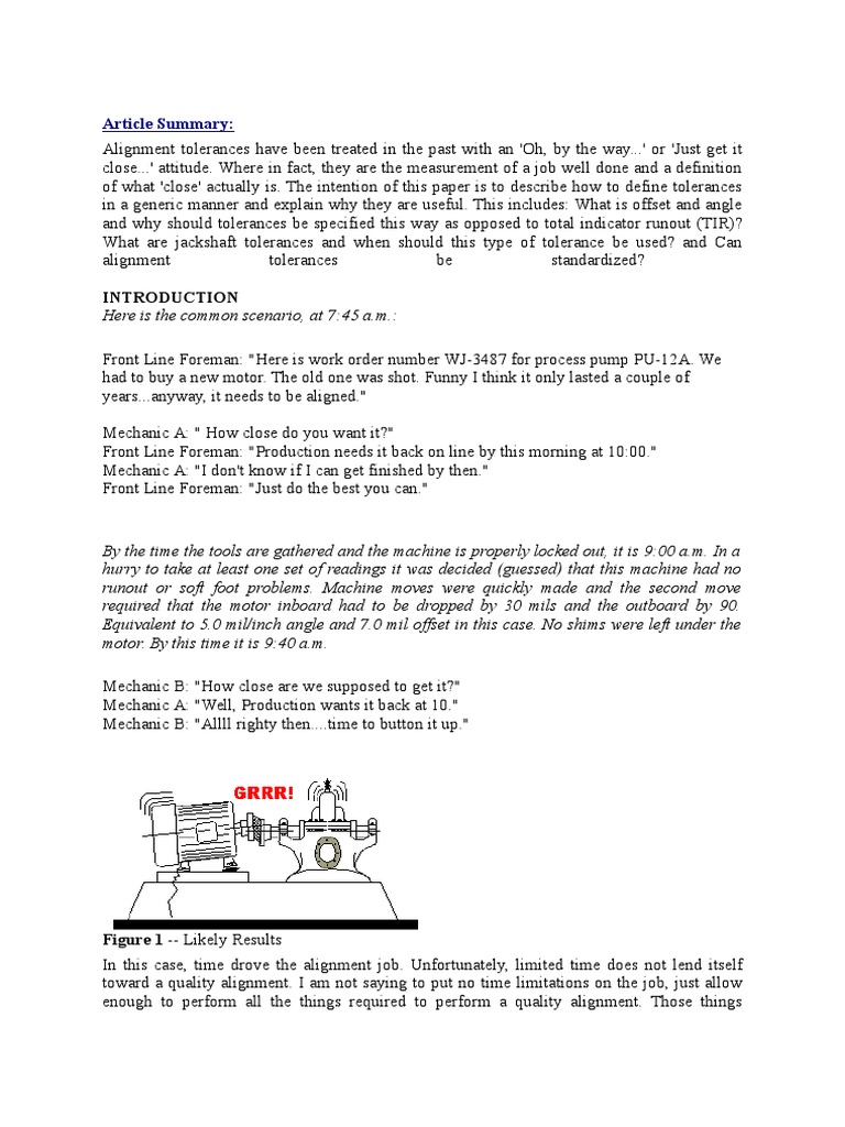 CASE STUDY Alignment Tolerance | PDF | Engineering Tolerance | Archery