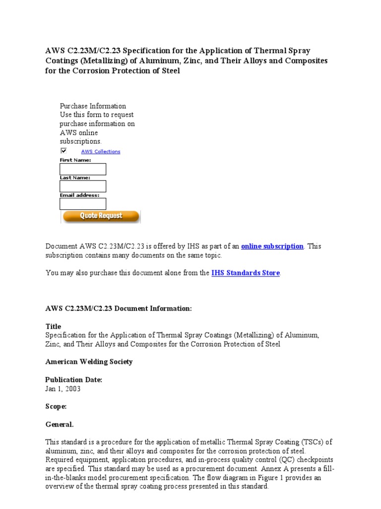 Aws C2 | PDF | Metals | Corrosion
