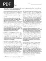 Reading Exercise Koko - Answers WORKSHEET | PDF | Cognition | Communication