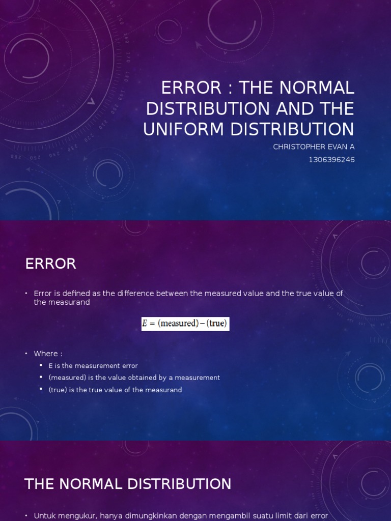 Normal and Uniform Distribution | PDF