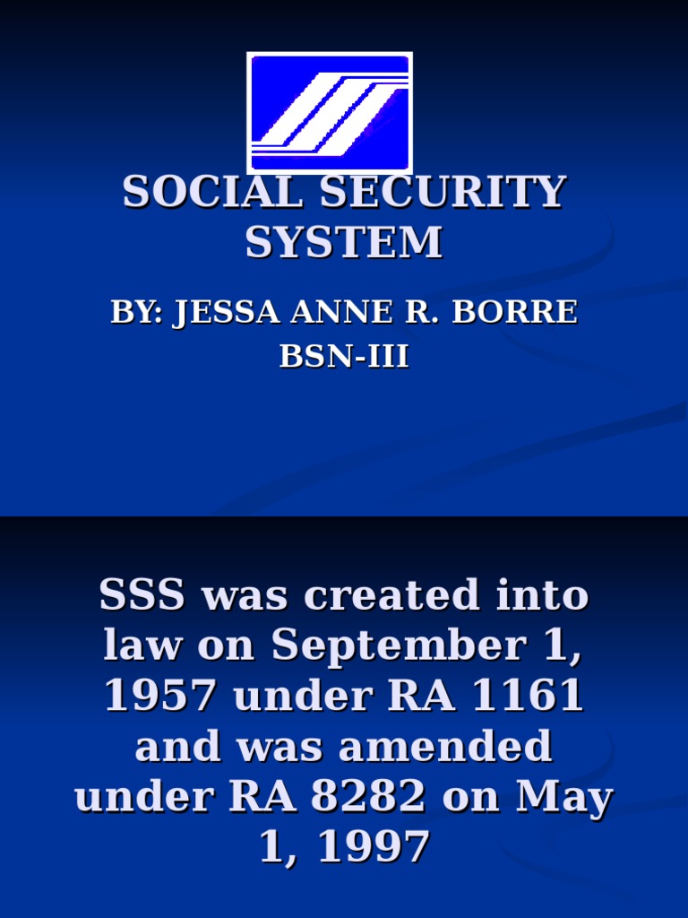 Sss Presentation | PDF | Pension | Employment