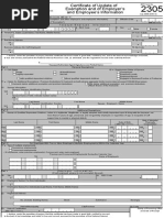 Bir Form No. 2305 Certificate of Update of Exemption and Employers and ...