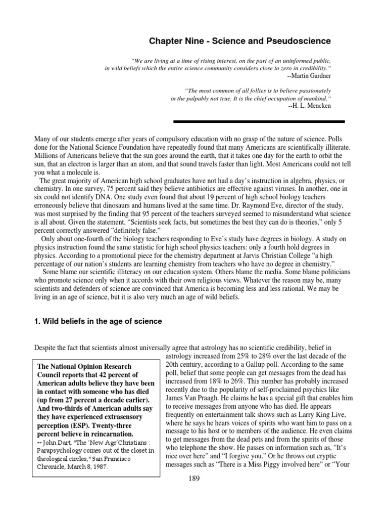 Robert Todd Carroll - Science and Pseudoscience | PDF | Materialism ...