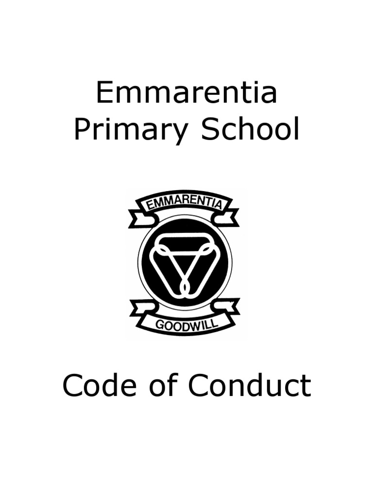 Emmarentia Primary School Code of Conduct Booklet | PDF | Shirt | Schools