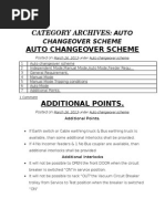 Auto Changeover Scheme | PDF | Switch | Electric Power