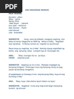 Script For Filipino Roleplay 1 | PDF