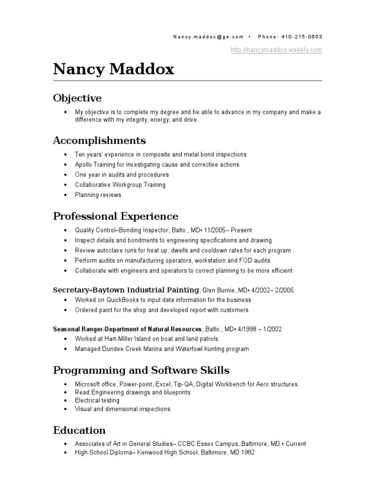 Transfer Within Company Resume | PDF | Career & Growth | Business