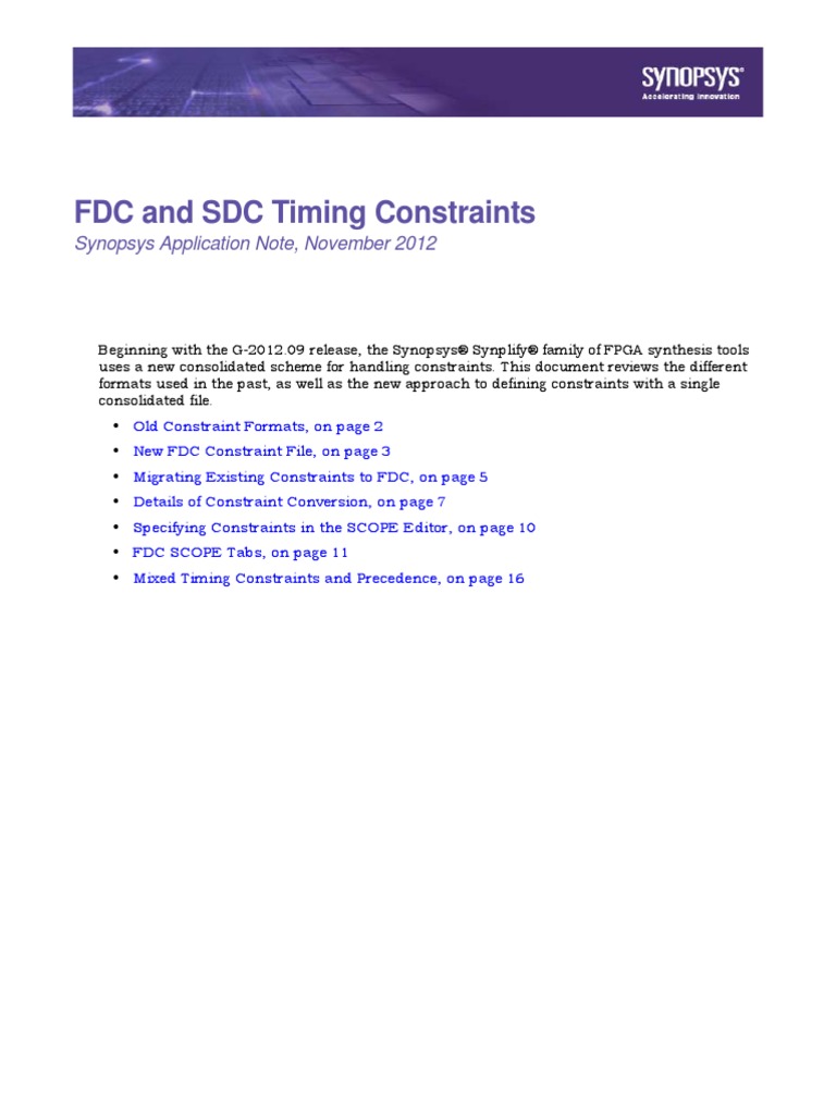 SDC vs. FDC | PDF | Field Programmable Gate Array | File Format