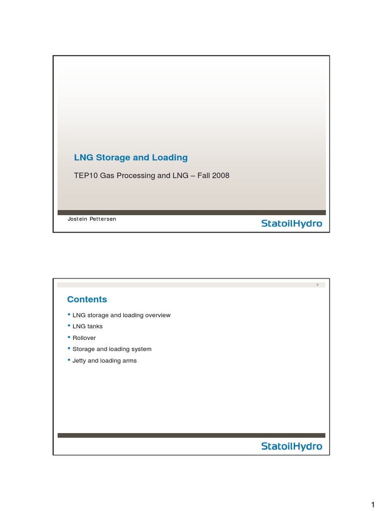 TEP10 LNG Storage and Loading - 2008 | PDF | Liquefied Natural Gas ...