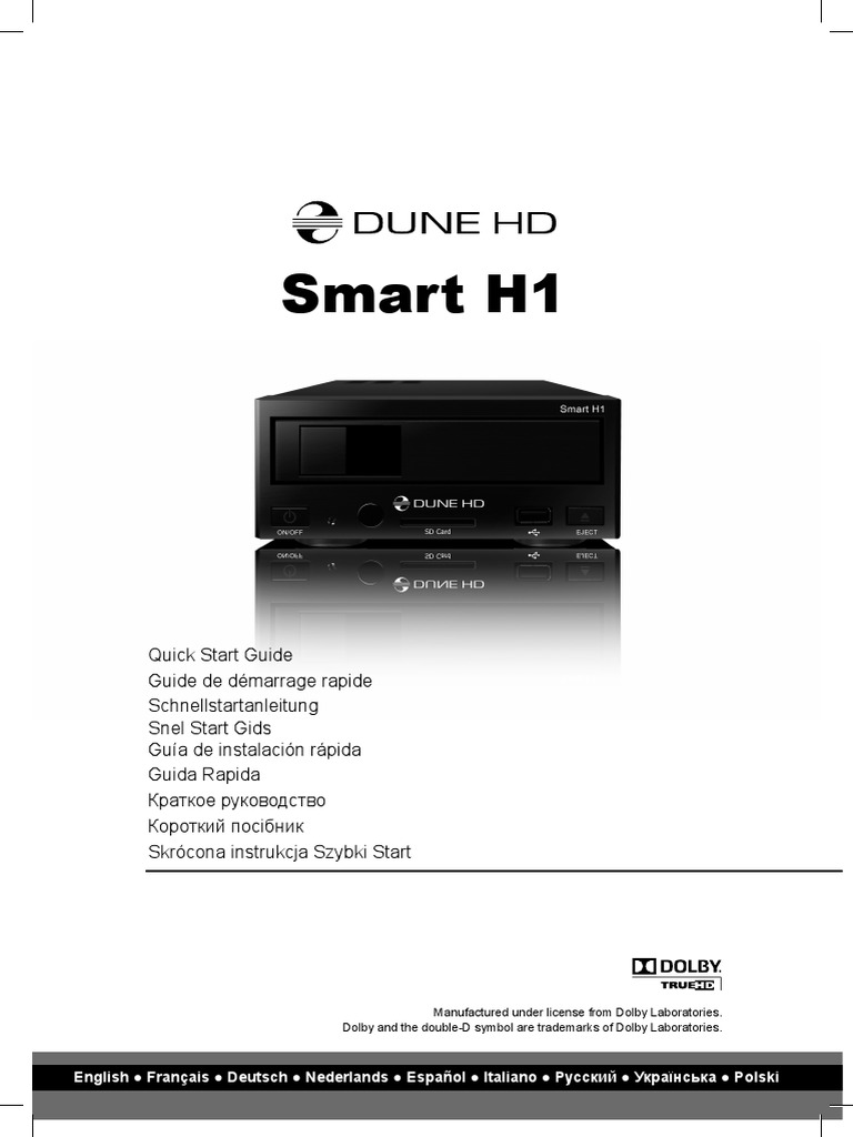 Dune HD Smart H1 | Download Free PDF | High Definition Television ...