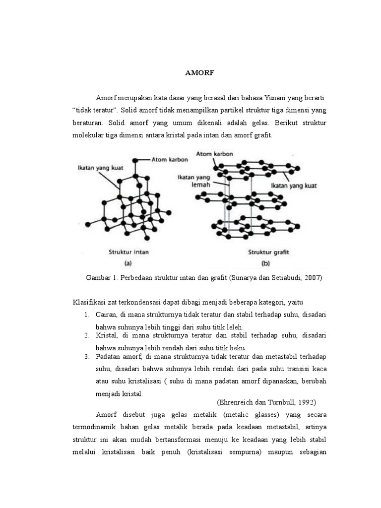 Struktur dan Sifat Padatan Amorf | PDF | Sains & Matematika