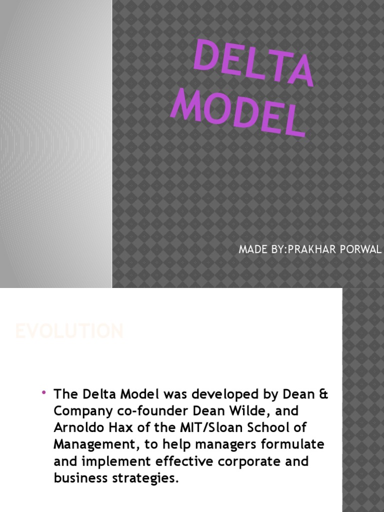 Delta Model PowerPoint Presentation | PDF | Strategic Management ...