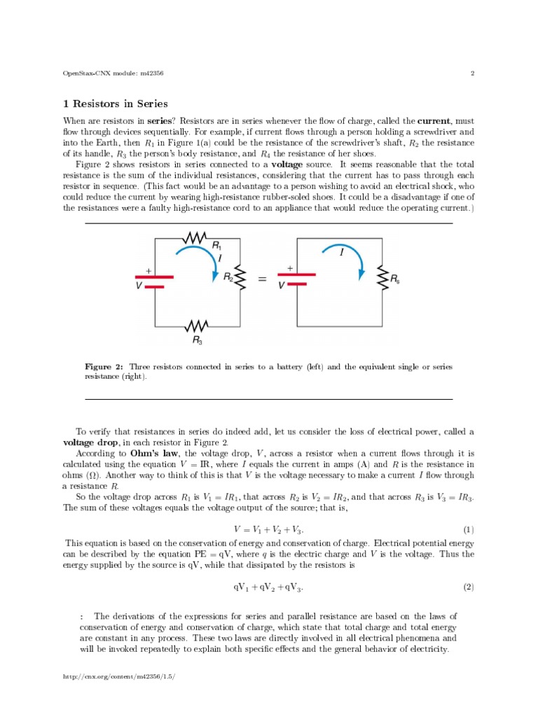 Resistors in Series and Parallel 5 | PDF