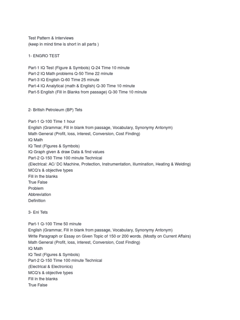 Test Patterns | PDF | Intelligence Quotient | Teaching Mathematics