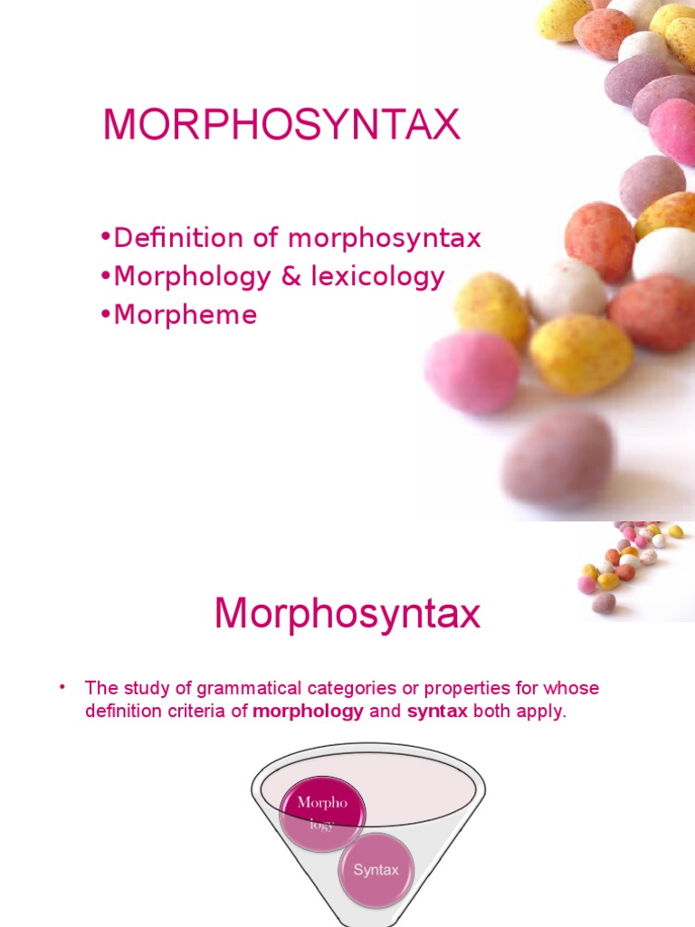 Introduction To Morrphosyntax | PDF