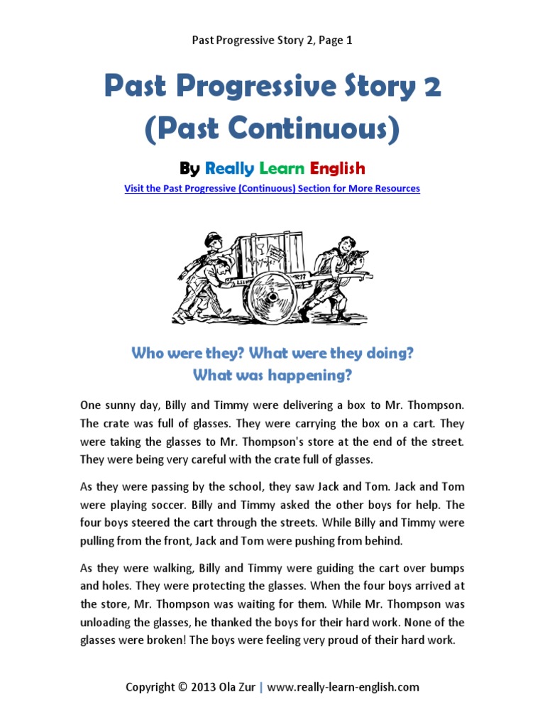 Past Progressive Story 2 | PDF | Question | Language Mechanics
