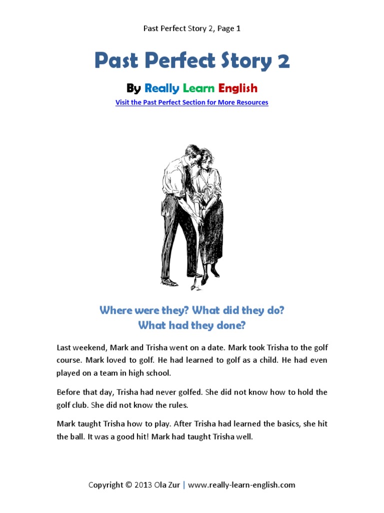 Past Perfect Story 2 | PDF | Question | Perfect (Grammar)