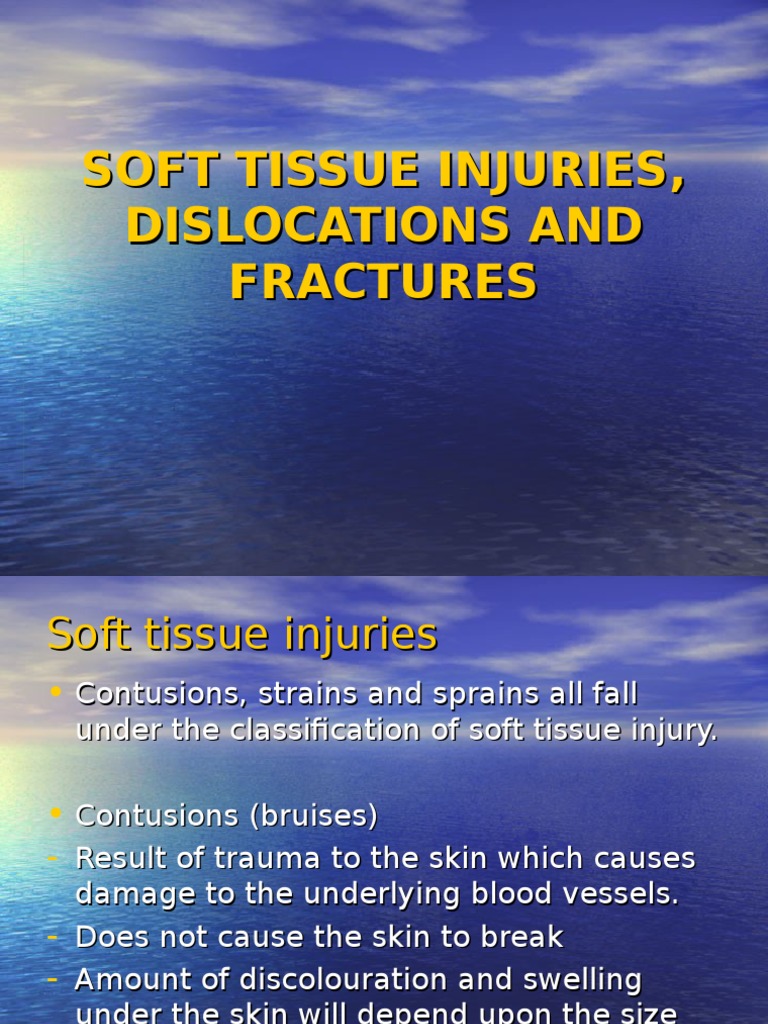 Managing Soft Tissue Injuries in First Aid | PDF | Injury | Elbow