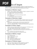 Jargons | PDF | Jargon