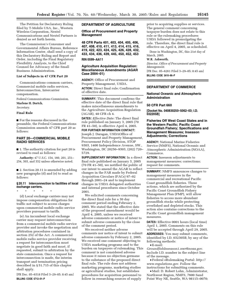 Rule: Fishery Conservation and Management: Alaska Fisheries of ...