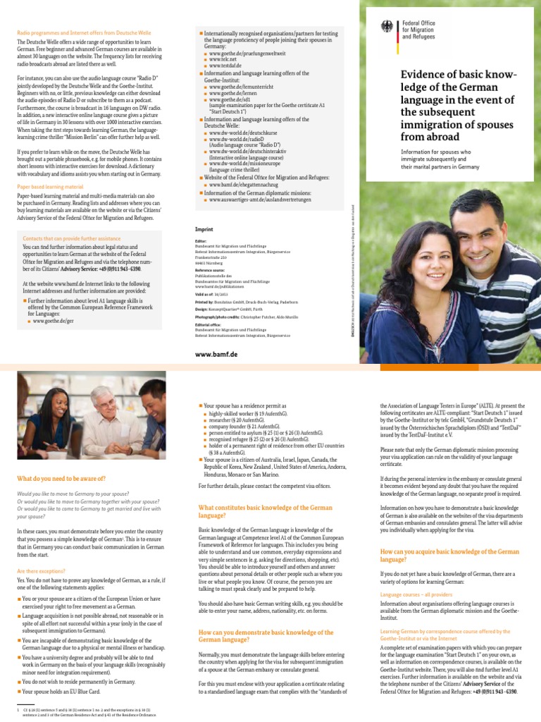 Language Requirements | PDF | Immigration | Languages