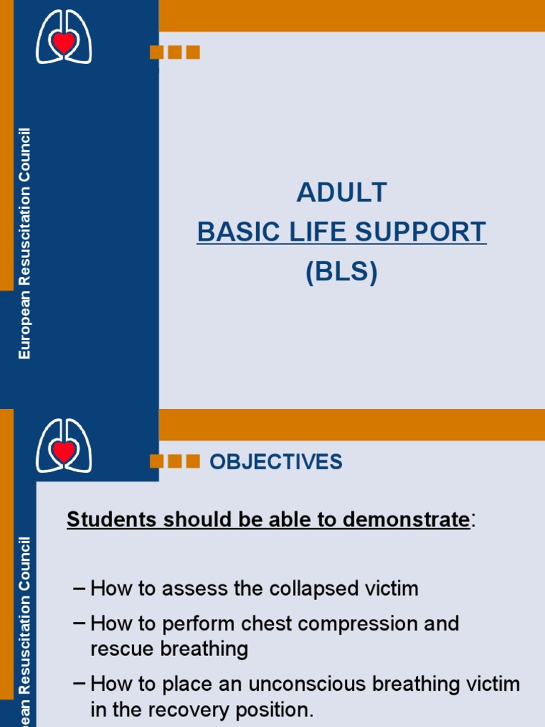 Adult Basic Life Support CPR | PDF | Cardiopulmonary Resuscitation ...