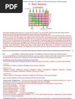 S P D F Block Elements | PDF