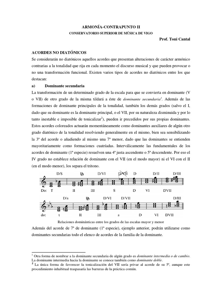 Armon A-Contrapunto II | PDF | Acorde (Música) | Armonía