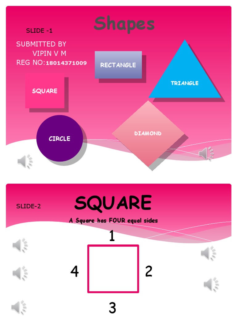 Shapes Presentation for Kids | PDF