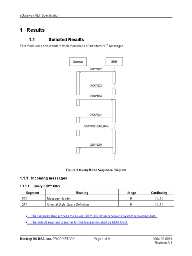 eGateway HL7 Specification | PDF | Computer Data | Computing
