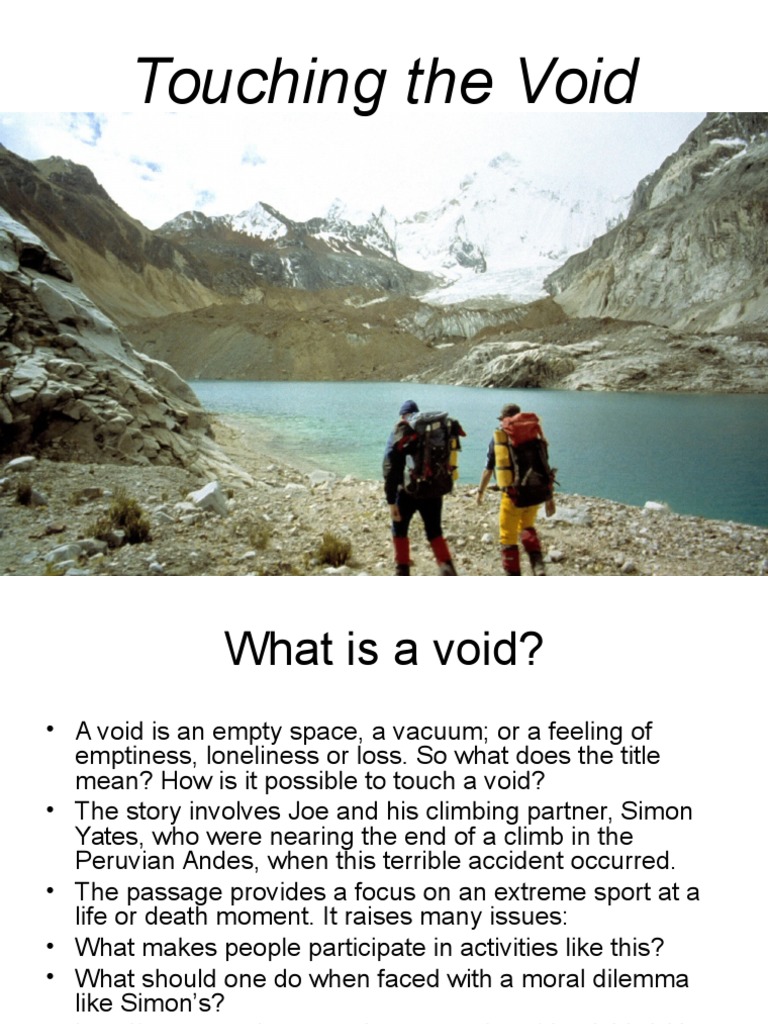Touching The Void | PDF | Narrative | Emotions