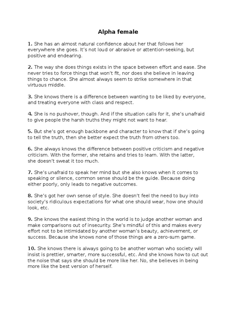 Alpha Female | PDF | Feminism | Gender Studies