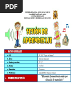 Secuencia Didáctica El Sonido | PDF | Sonido | Olas