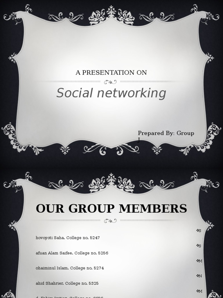 Social Networking: A Presentation On | PDF | Social Network | Social Media