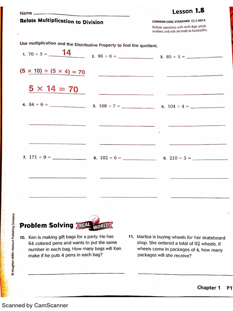 Relate Multiplication to Division Lesson | PDF | Teaching Methods ...